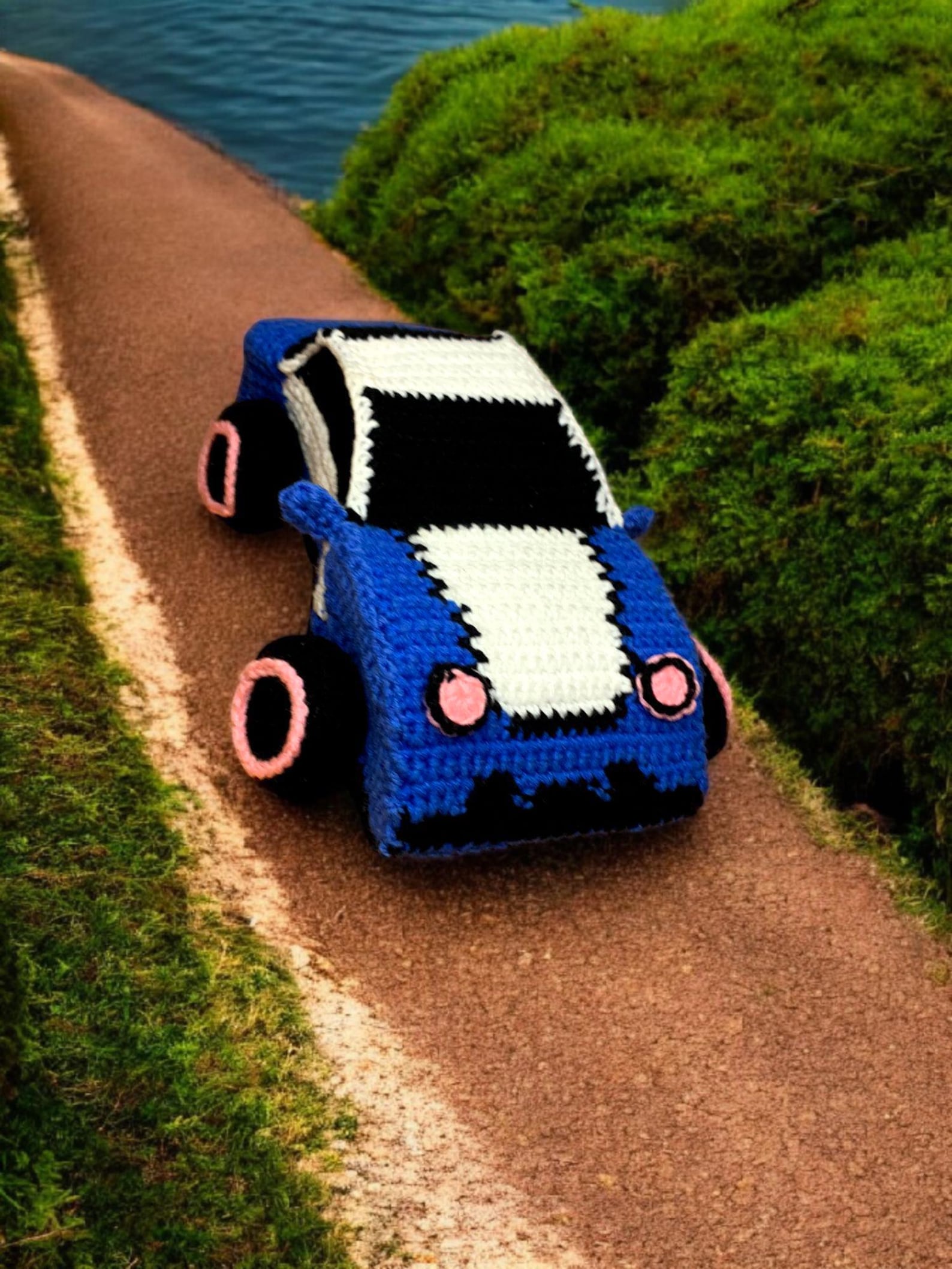 Sports Car Crochet Pattern, Race Car Amigurumi Pattern, Vehicle Crochet ...