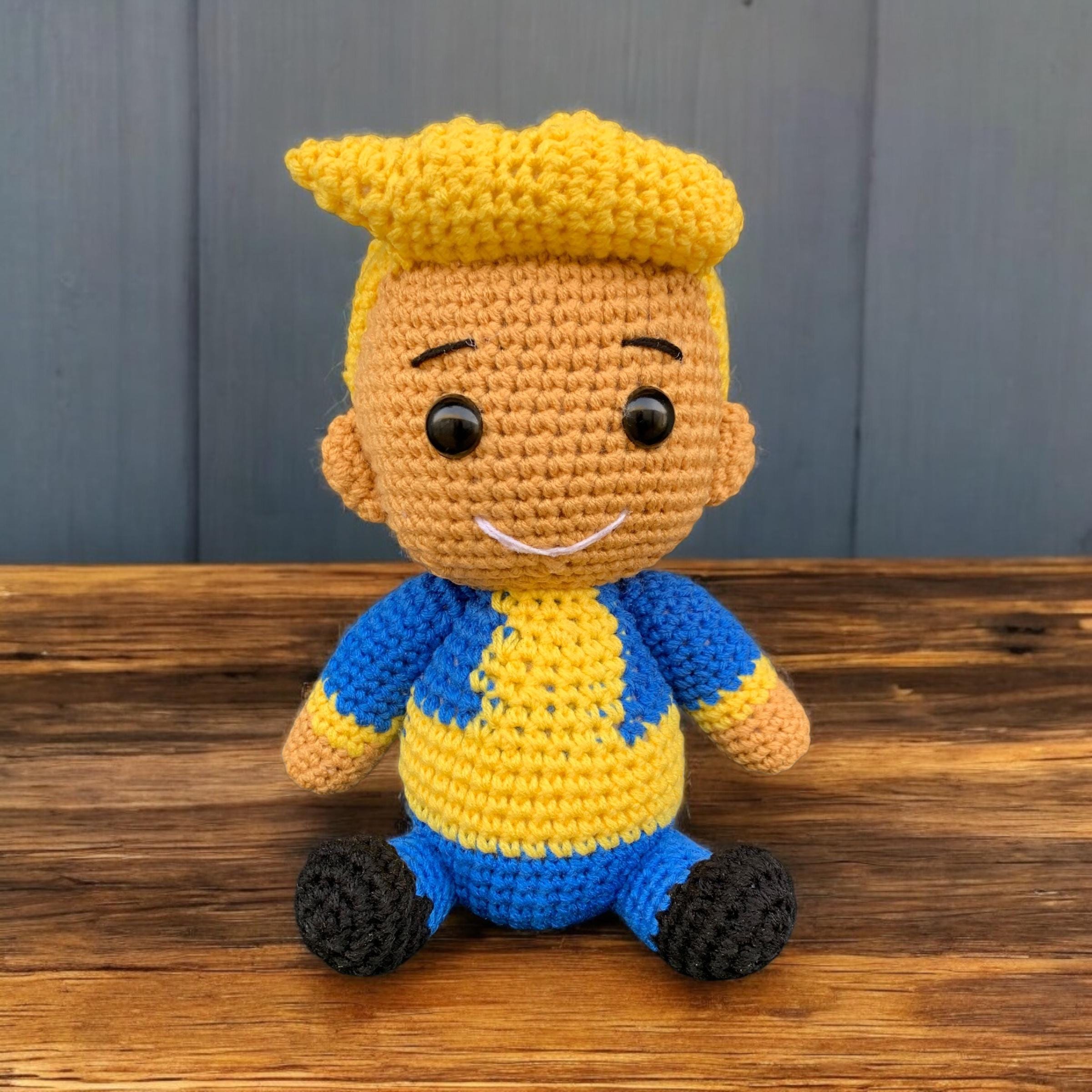 Vault Boy Crochet Pattern, Fallout Amigurumi Doll PDF, Game-inspired ...