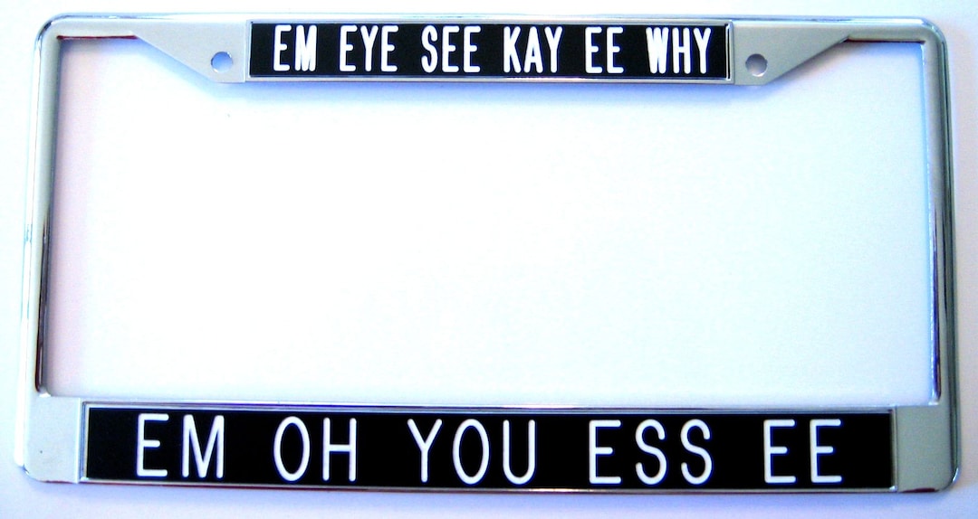 Em Eye See - License Plate Frame - Etsy