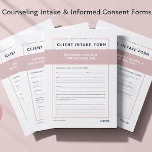 Client Intake Form Template – Editable PDF & Canva | Business, Coaching ...