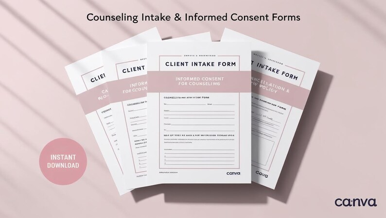 Client Intake Form Template – Editable PDF & Canva | Business, Coaching ...