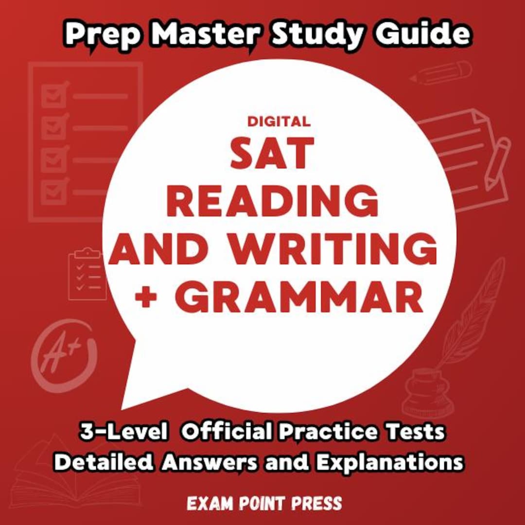 The Digital SAT Reading and Writing + Grammar Prep Master Study Guide ...
