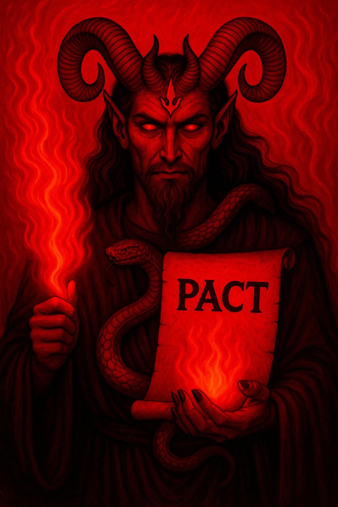Pact With Lucifer, Snake Ritual of Lucifer’s Flame - Etsy