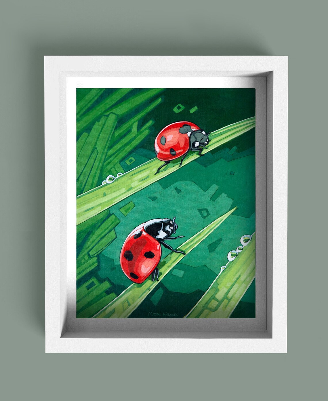 Ladybugs - Art Print, 8" X 10" - Etsy