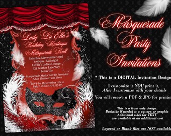 Burlesque invite | Etsy
