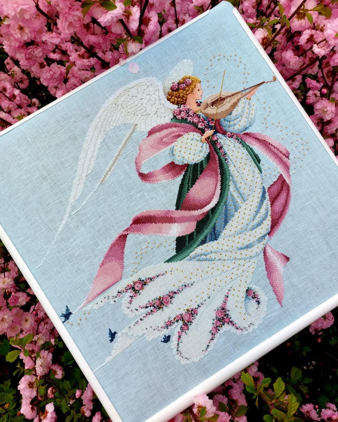 Digital Cross Stitch Pattern Angel of Spring, PDF + SAGA, Cross Stitch ...