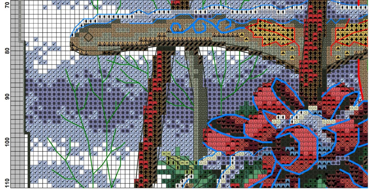 Christmas Sled Stocking, Cross Stitch Pattern PDF + XSD Saga, Christmas ...