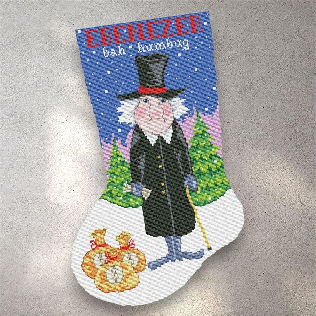 Cross Stitch Pattern the Humbug Stocking PDF + Xsd SAGA, Christmas ...