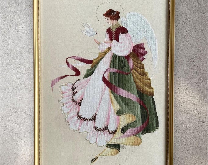 PDF + SAGA Digital Cross Stitch Pattern Woman Angel of Mercy Lady Marry ...