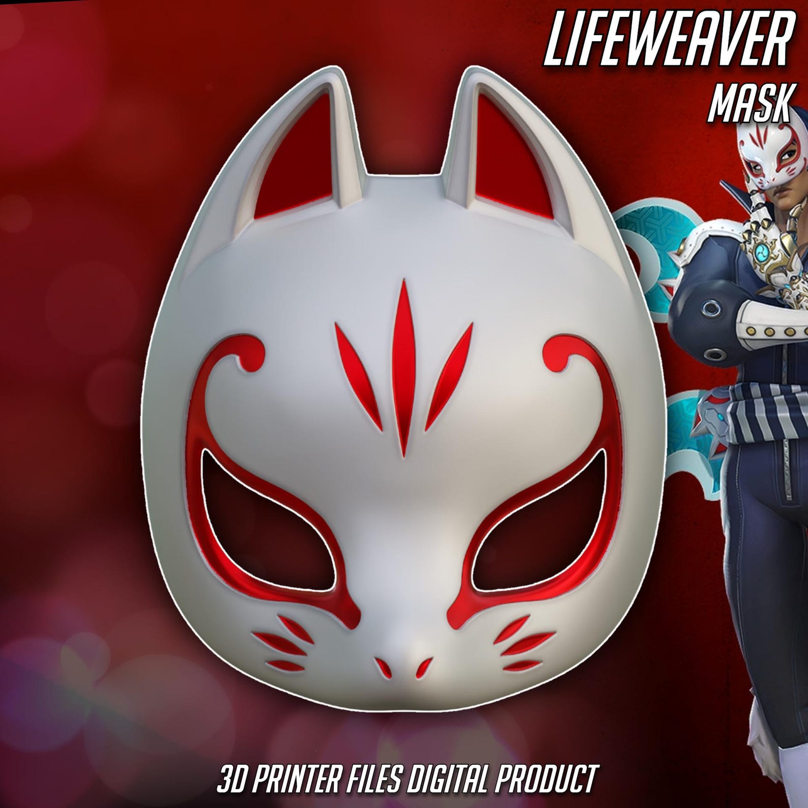 Lifeweaver X Fox Mask 3D Printer Files (digital Product) - Etsy