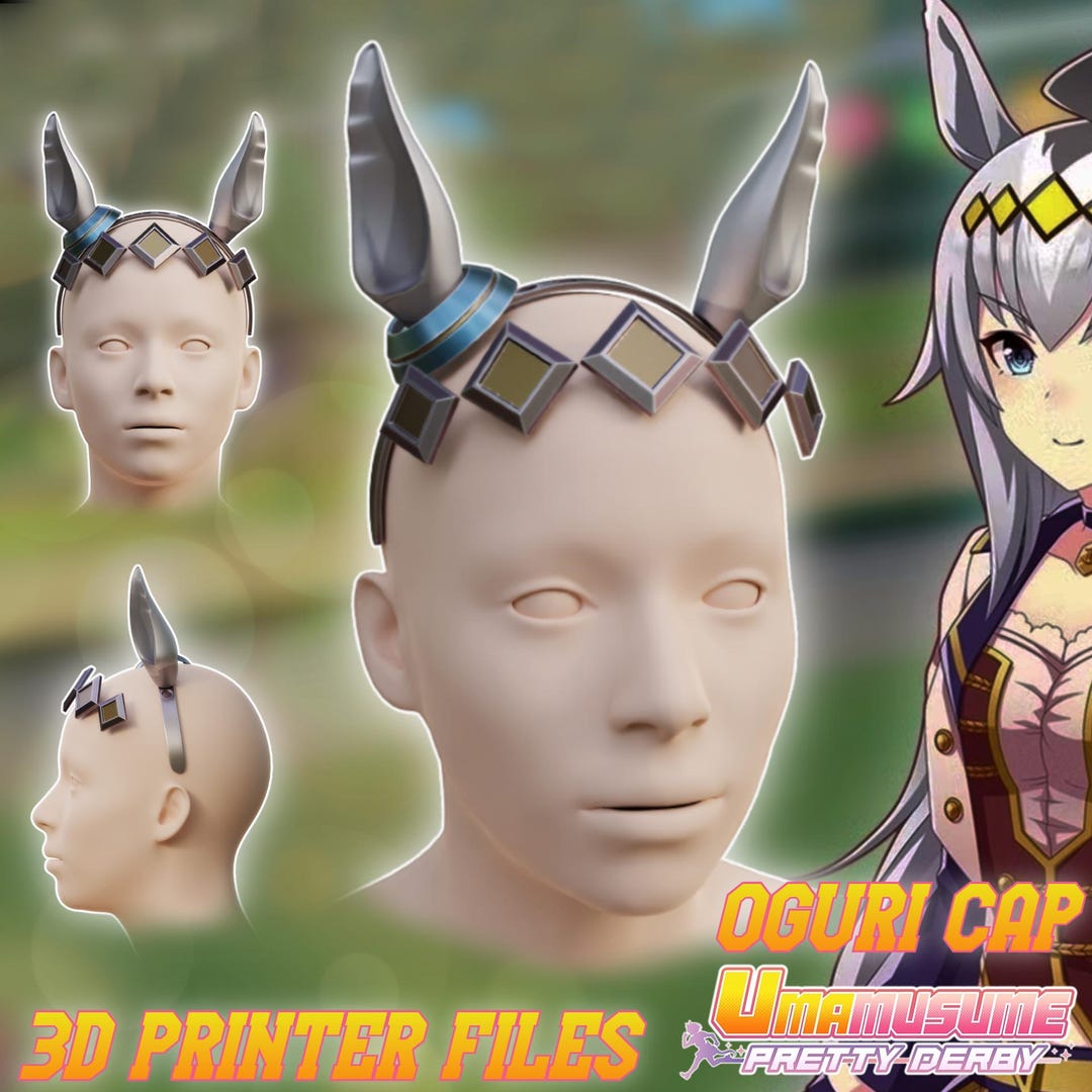 Oguri Cap Cosplay Ears and Accessories Uma Musume: Pretty Derby 3D ...