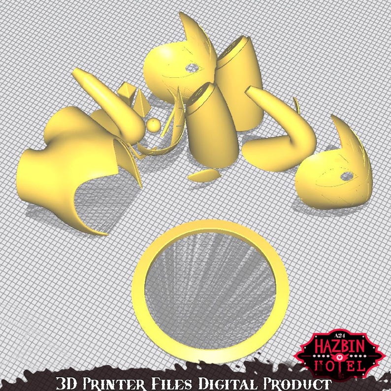 Adam Helmet Hazbin Hotel 3D Printer Files Digital Product - Etsy