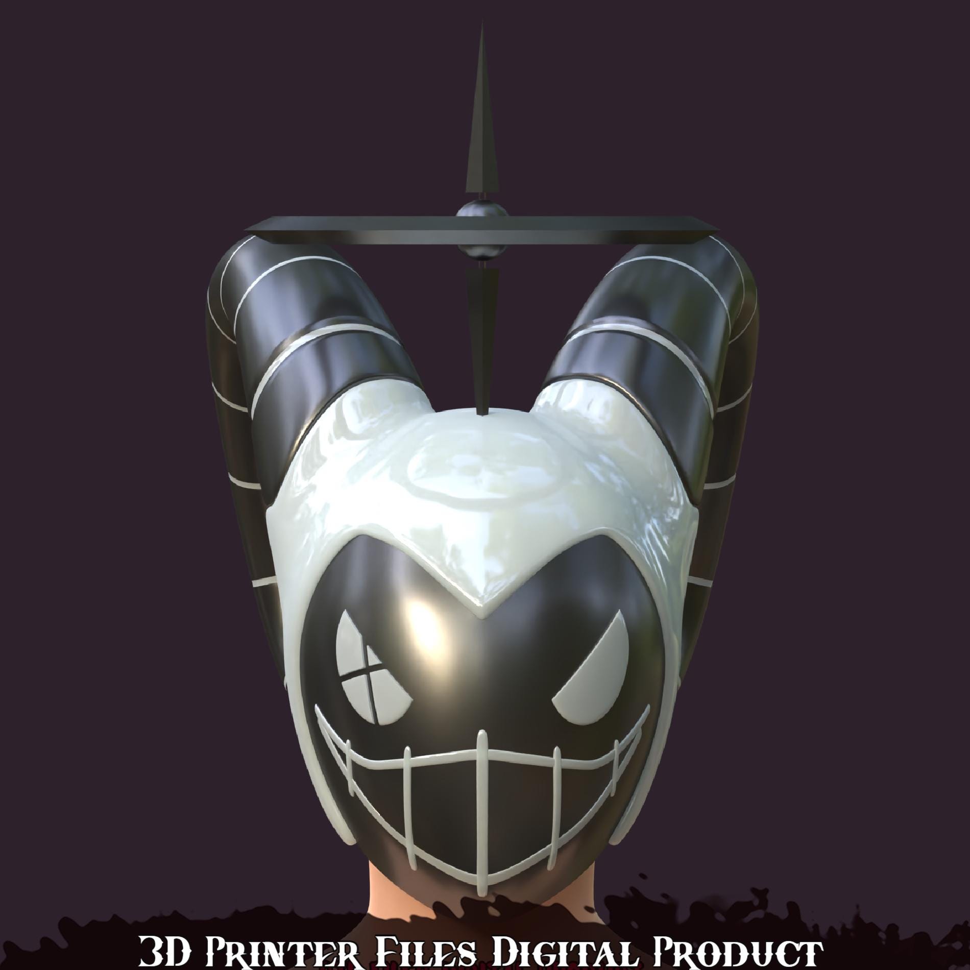 Lute the Exorcist Cosplay Helmet 3D Printer Files Digital Product - Etsy