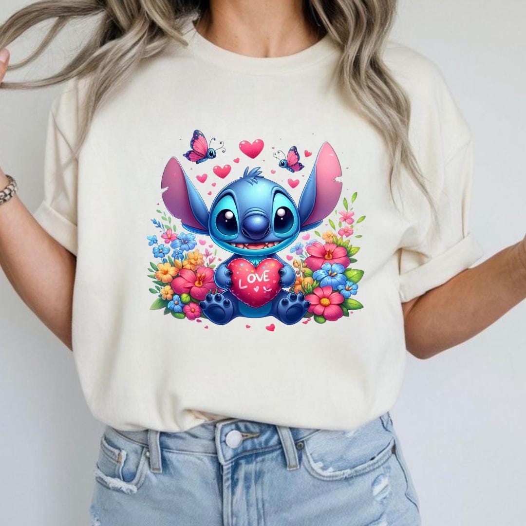Stitch Watercolor PNG Bundle | Cartoon Sublimation Design (digital ...