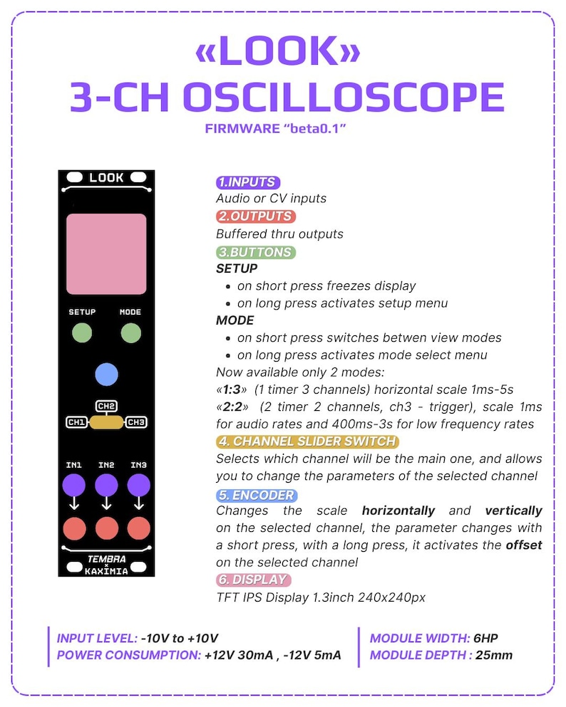 3ch Oscilloscope "look" - Etsy