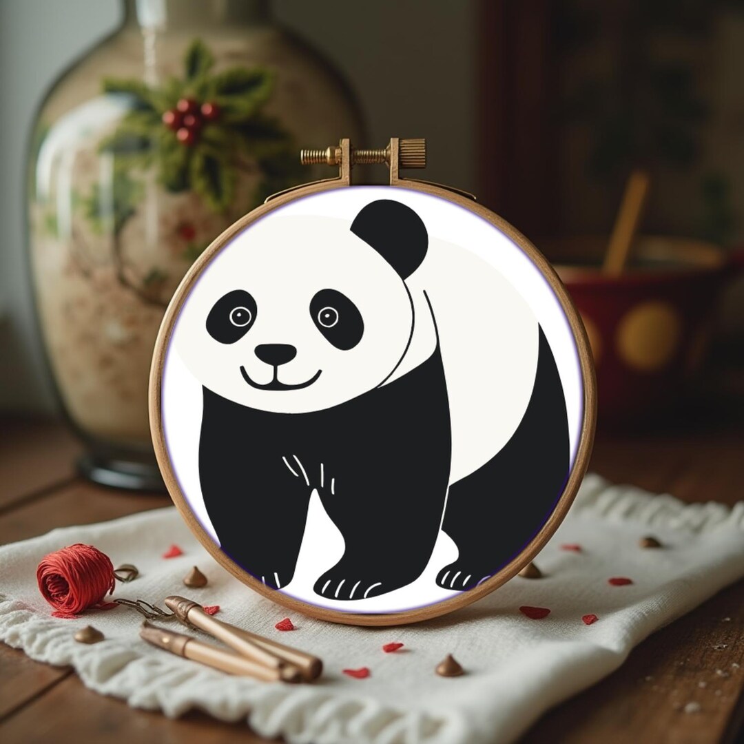 Panda Cross Stitch Pattern - Panda - Instant Download PDF - Etsy