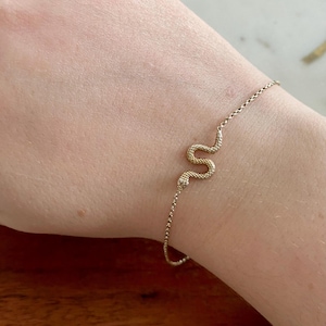 Dyadema Italian Snake Gold Chain Bracelet 925 Sterling Silver - Etsy