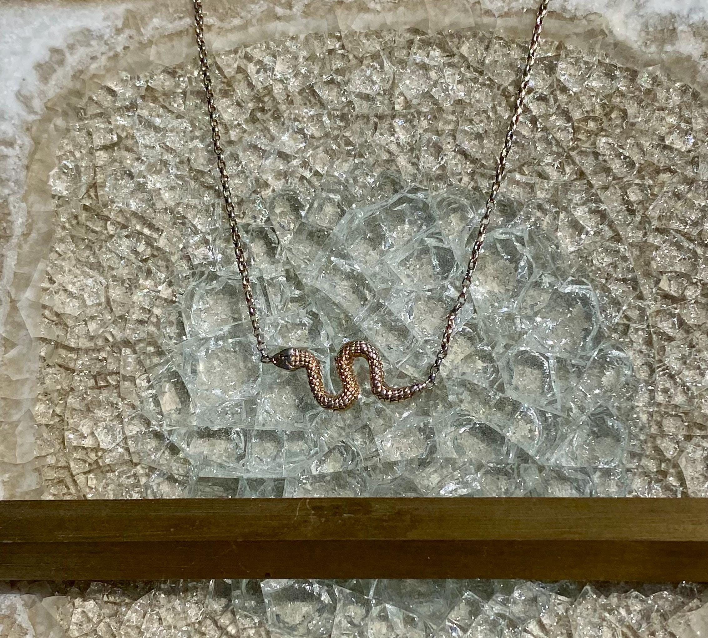 Dyadema Italian Snake Gold Chain Bracelet 925 Sterling Silver - Etsy