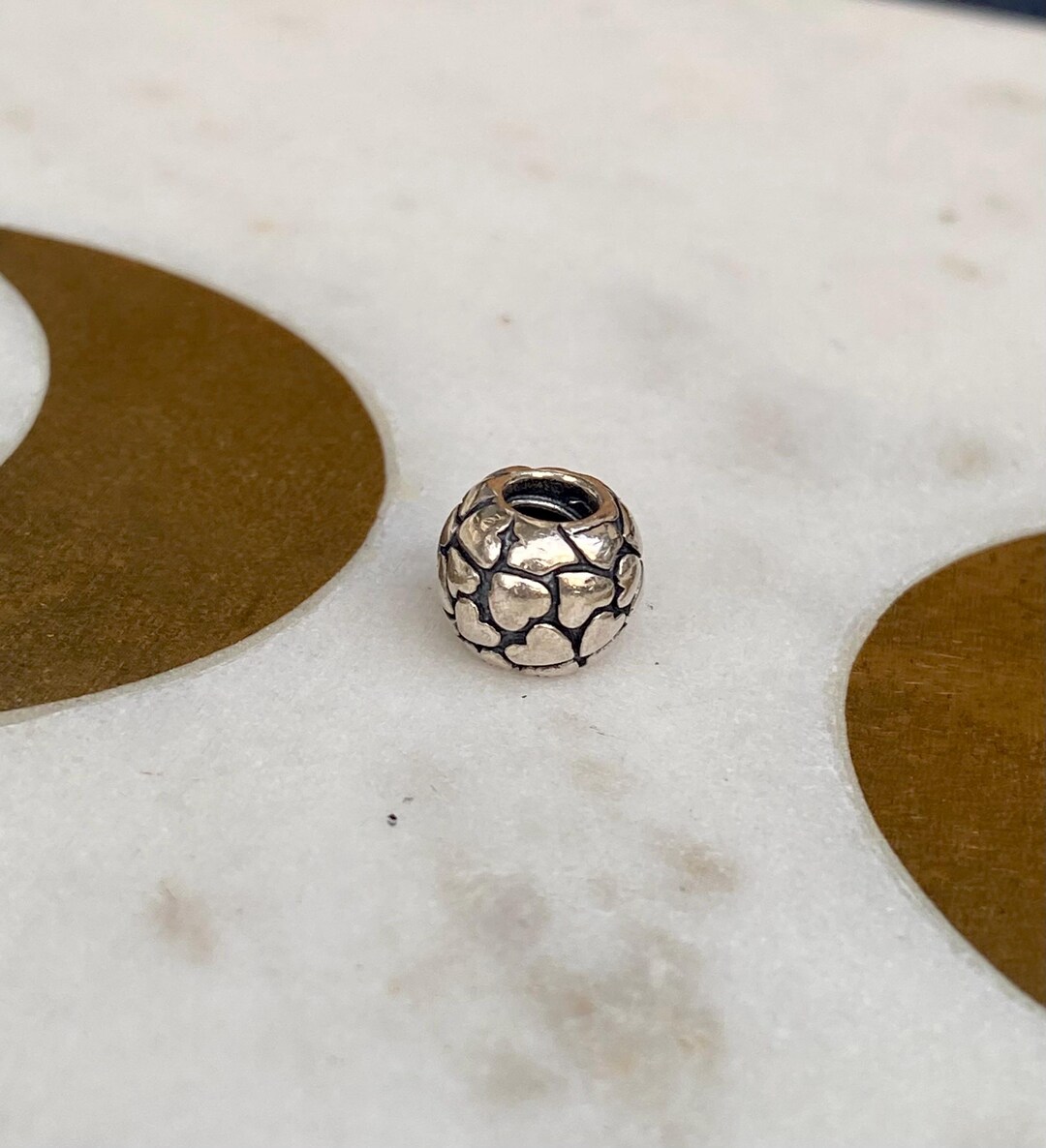 Retired Pandora Ball of Hearts Sterling Silver Charm Signed ALE - Etsy