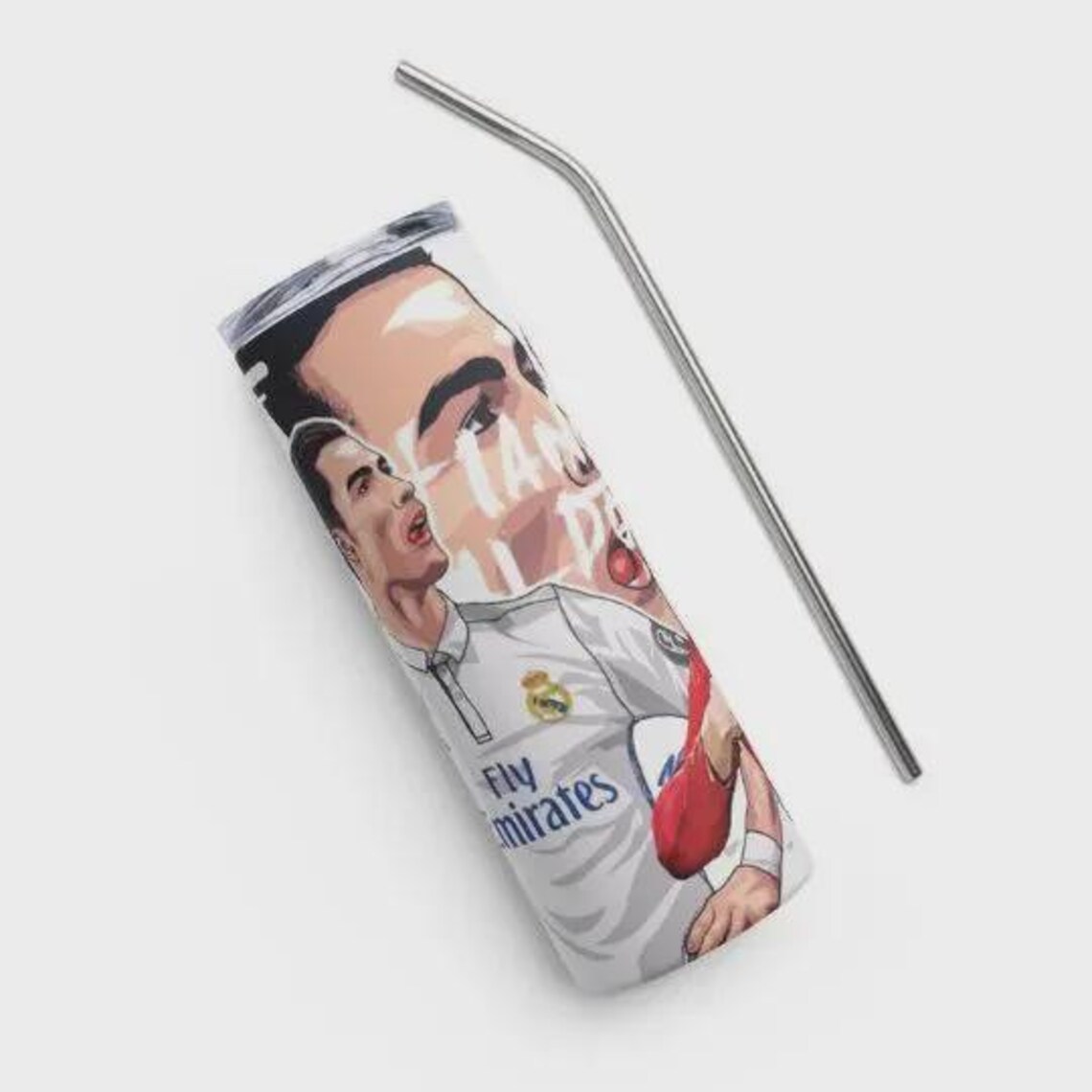 Cristiano Ronaldo Tumbler Wrap PNG – CR7 Soccer 20oz Skinny Sublimation ...