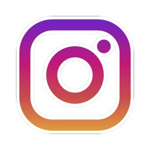 Instagram Logo Kiss-cut Stickers, Perfect for Laptop, Water Bottle ...