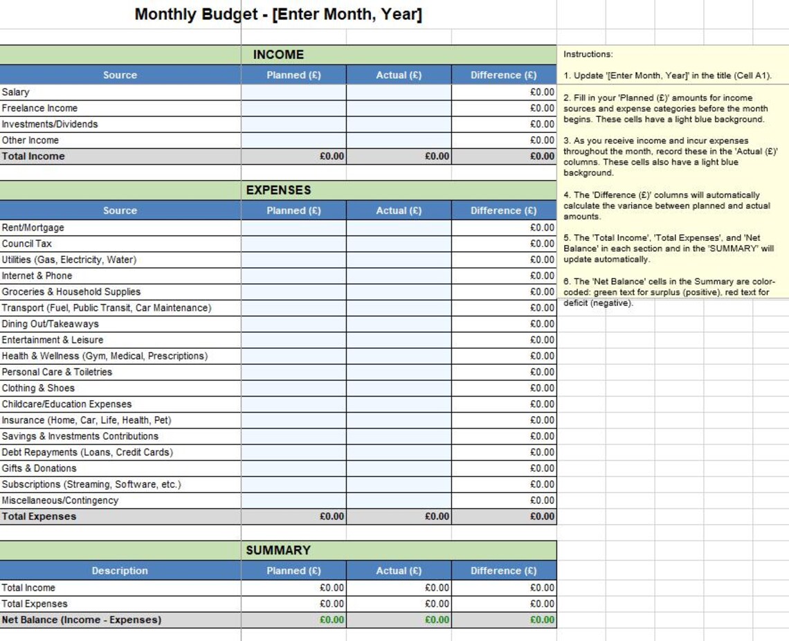 Master Your Money: Monthly Budget Planner Pack for Effortless Tracking ...