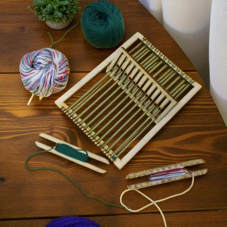 Laser Cut Weaving Looms Digital Files - Set of 6 Designs for Thread ...