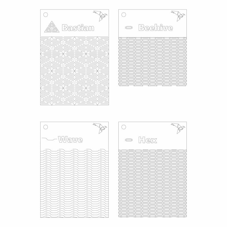 Flexible Kerf Bending Living Hinge Laser Cut File - Digital Download - Etsy