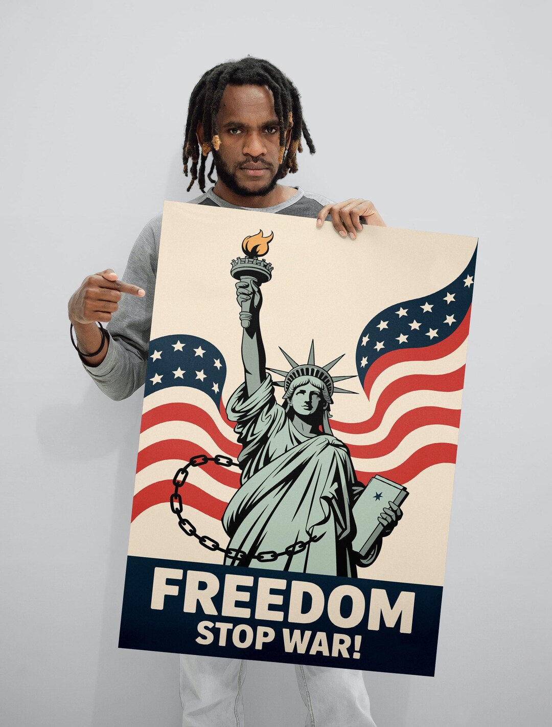 USA Freedom Poster: Patriotic Wall Art (digital Download, PDF/PNG Files ...