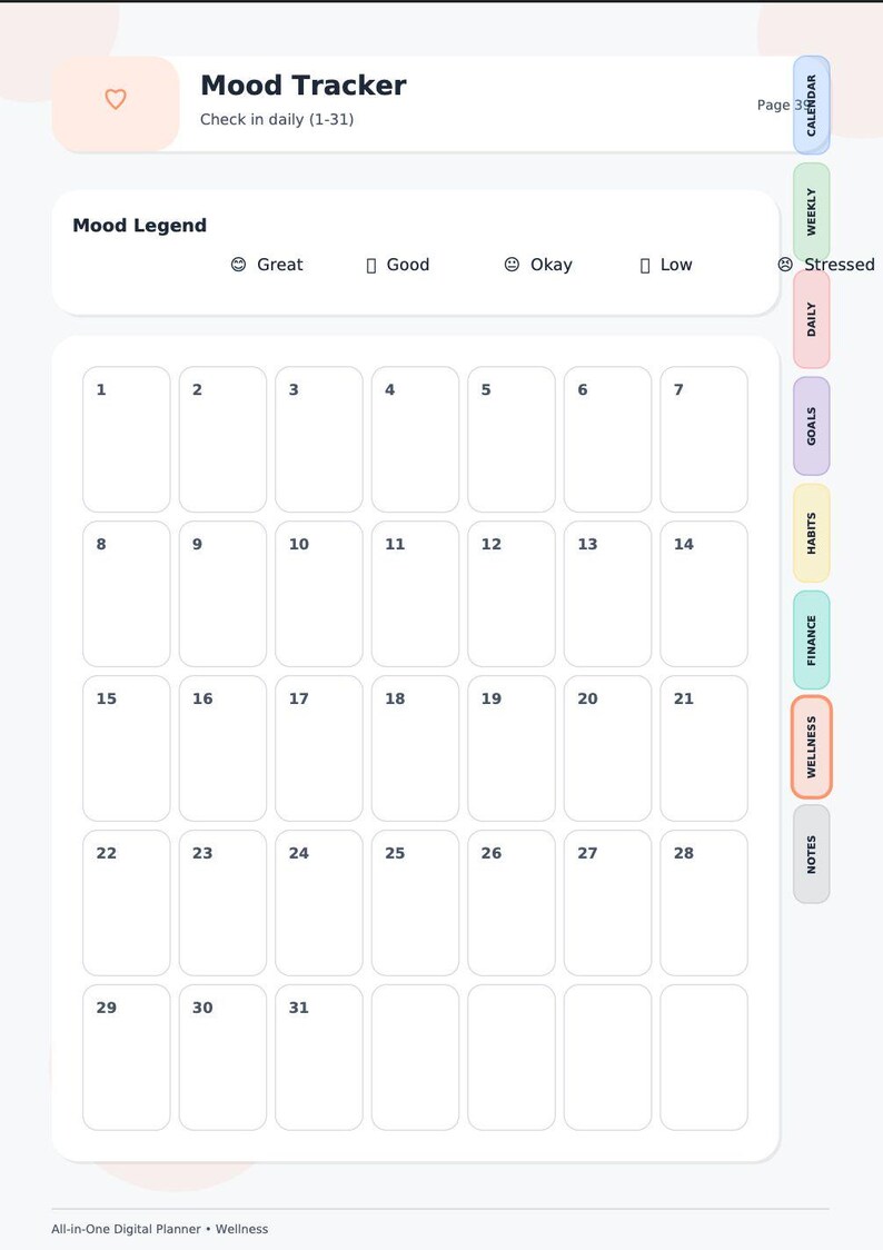 All in One Digital Planner 2026 for iPad | Daily, Weekly, Monthly ...