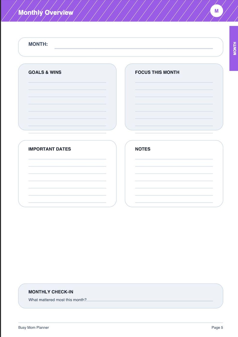 Busy Mom Planner | Digital Life Planner for iPad | Daily, Weekly ...