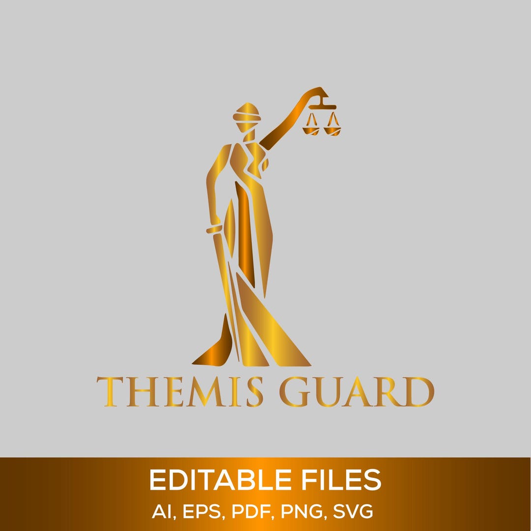 Goddess Themis Logo: Justice Symbol - Law Firm Branding (SVG, AI, EPS ...
