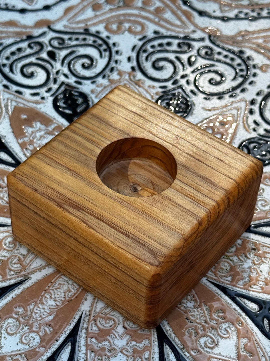 Handcrafted Irish Wood Tealight Holders | Solid Ash & Elm | Single ...