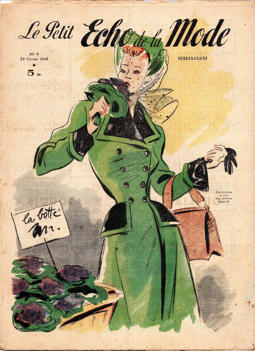1940's French Fashion Magazine - Petit Echo De La Mode - Etsy