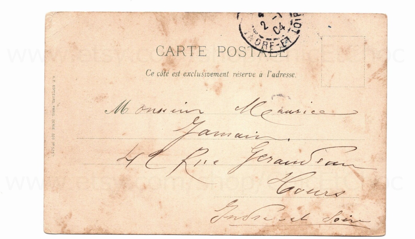 Antique French Postcard - Children at a Writing Desk - Etsy