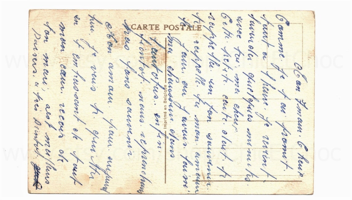 Humorous Vintage French Postcard - Inappropriate Courtesy... - Etsy