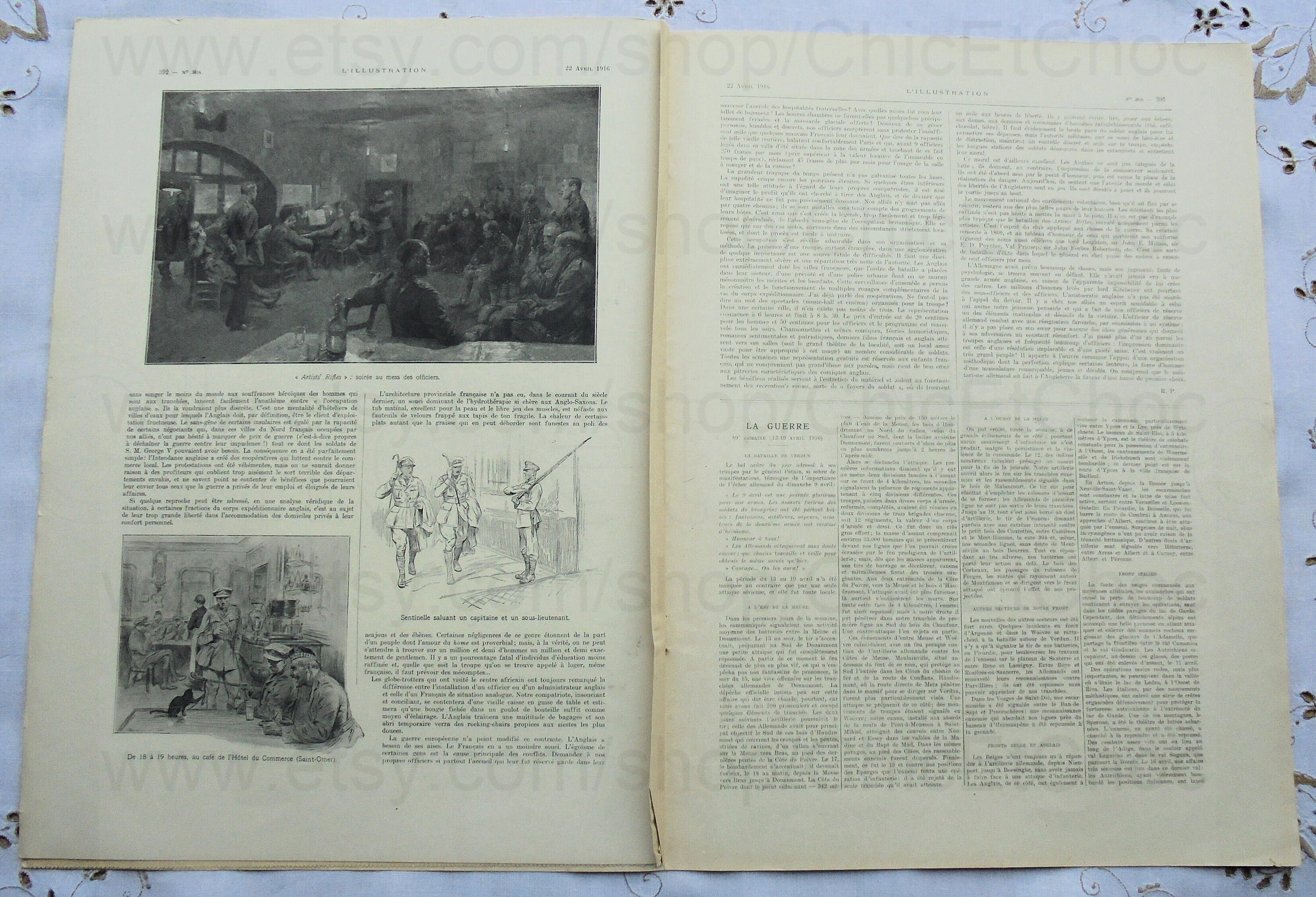 Antique French L'illustration Magazine Issue No. 3816 - Etsy