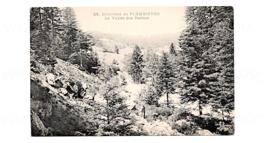 Unused Vintage French Postcard - La Vallée Des Roches, Plombières ...