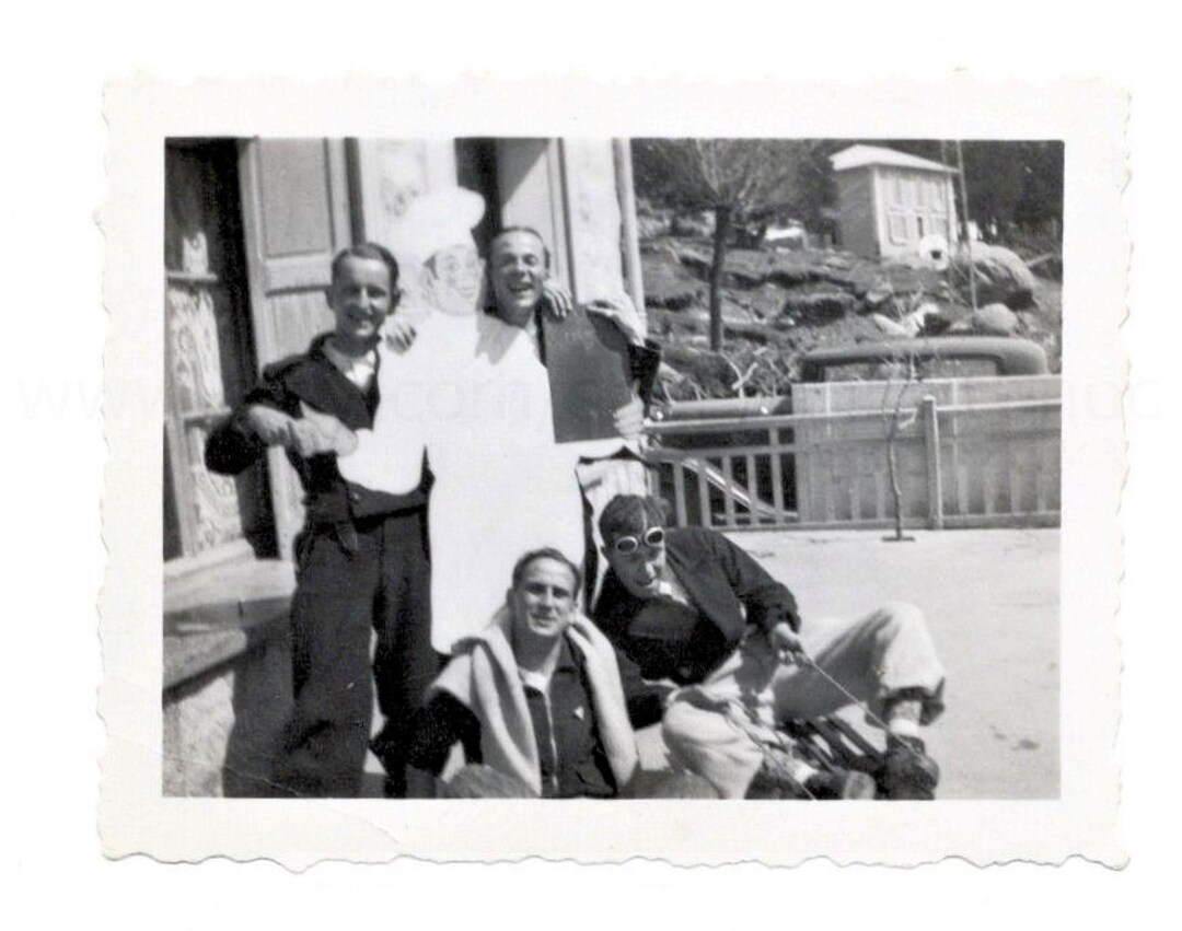 Vintage French Photograph - Group of Men in Font Romeu, France - Etsy