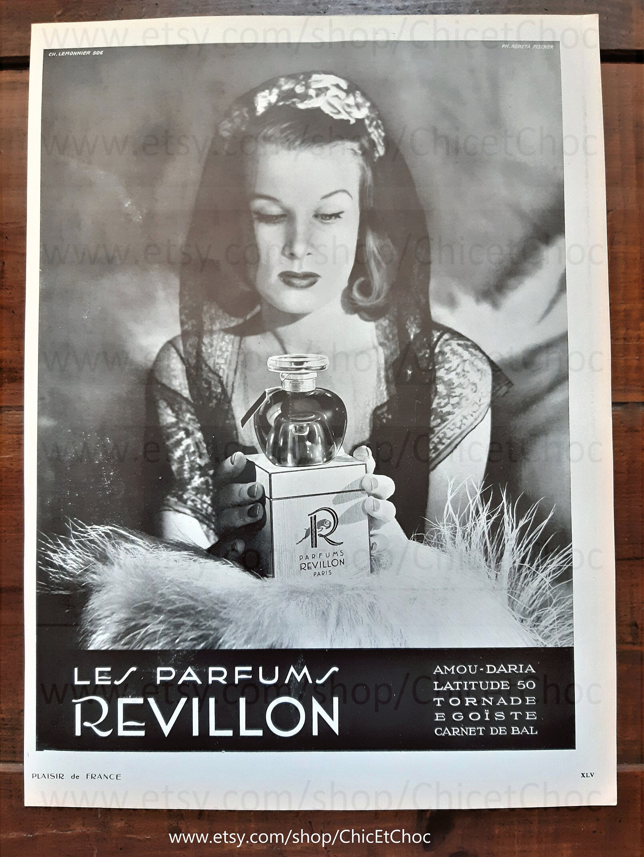 1950's Genuine French Advert - Revillon Perfumes & Aga Ovens - Etsy