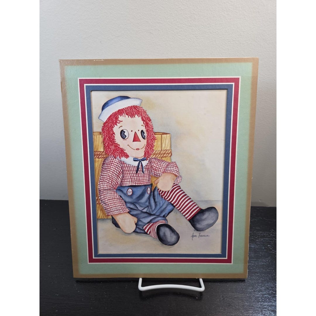Reproduction Ava Freeman Signed Raggedy Andy Matted Print - Etsy