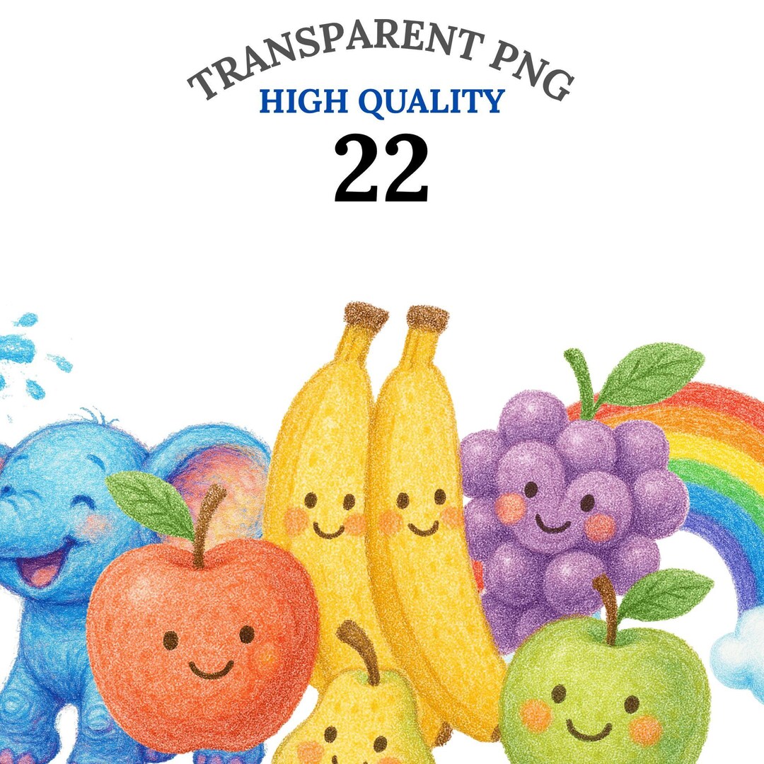 22 Crayon Doodle Clipart PNG, Kids School Classroom Bundle, Teacher ...