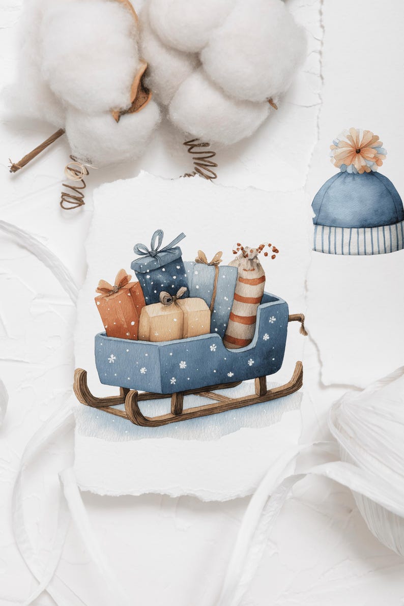 25 Snowman Clipart PNG + Video, Cute Watercolor Snowmen & Winter ...