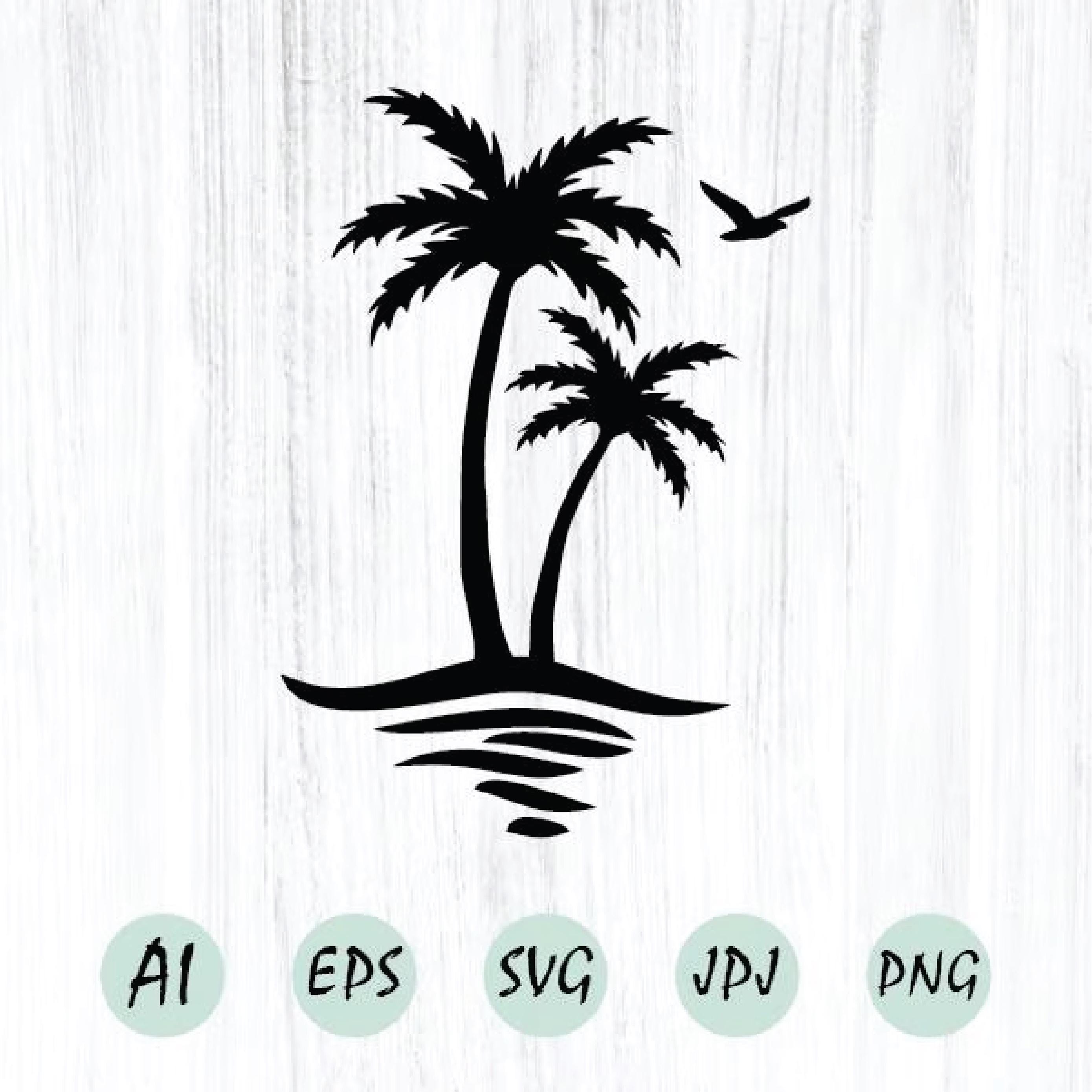 Palm Tree Svg, Tree Svg, Palm Tree Print, Palm Tree Wall Art, Beach Svg ...