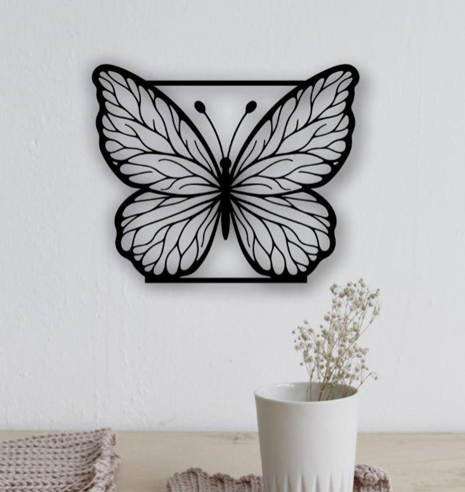 Butterfly Wall Art Svg,dxf, EPS,AI and PDF Files,wall Art Dxf,laser Cut ...