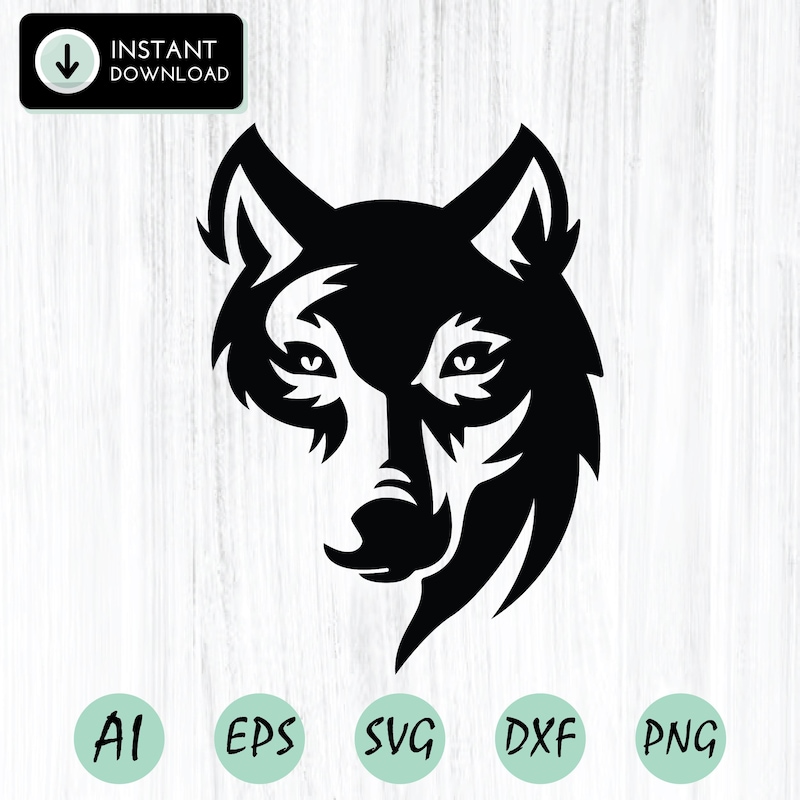 Clipart Wolf Vectors - Etsy