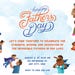 Father’s Day Invitation Template | Editable Canva Download | Cute ...