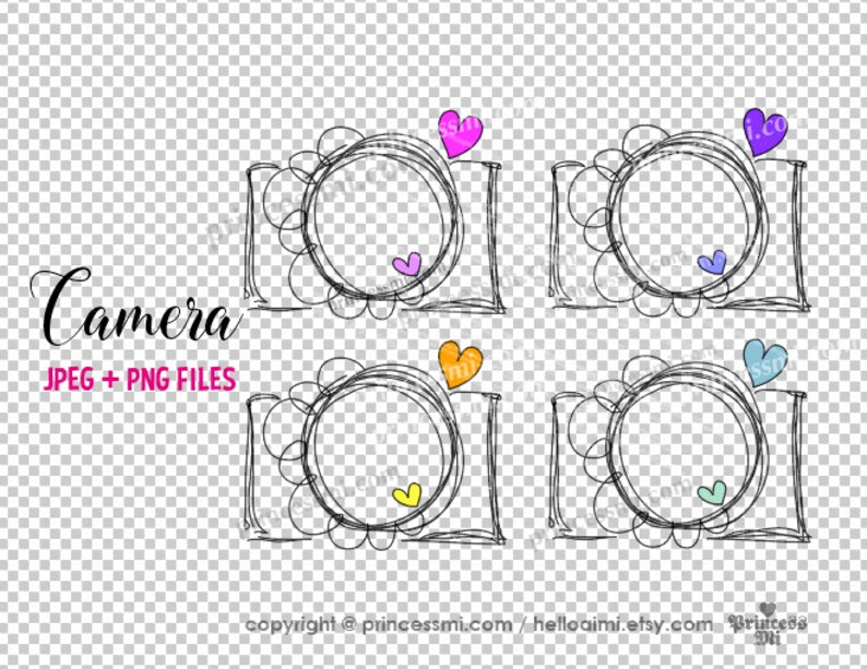 Camera clipart photography photographer watermark instant | Etsy