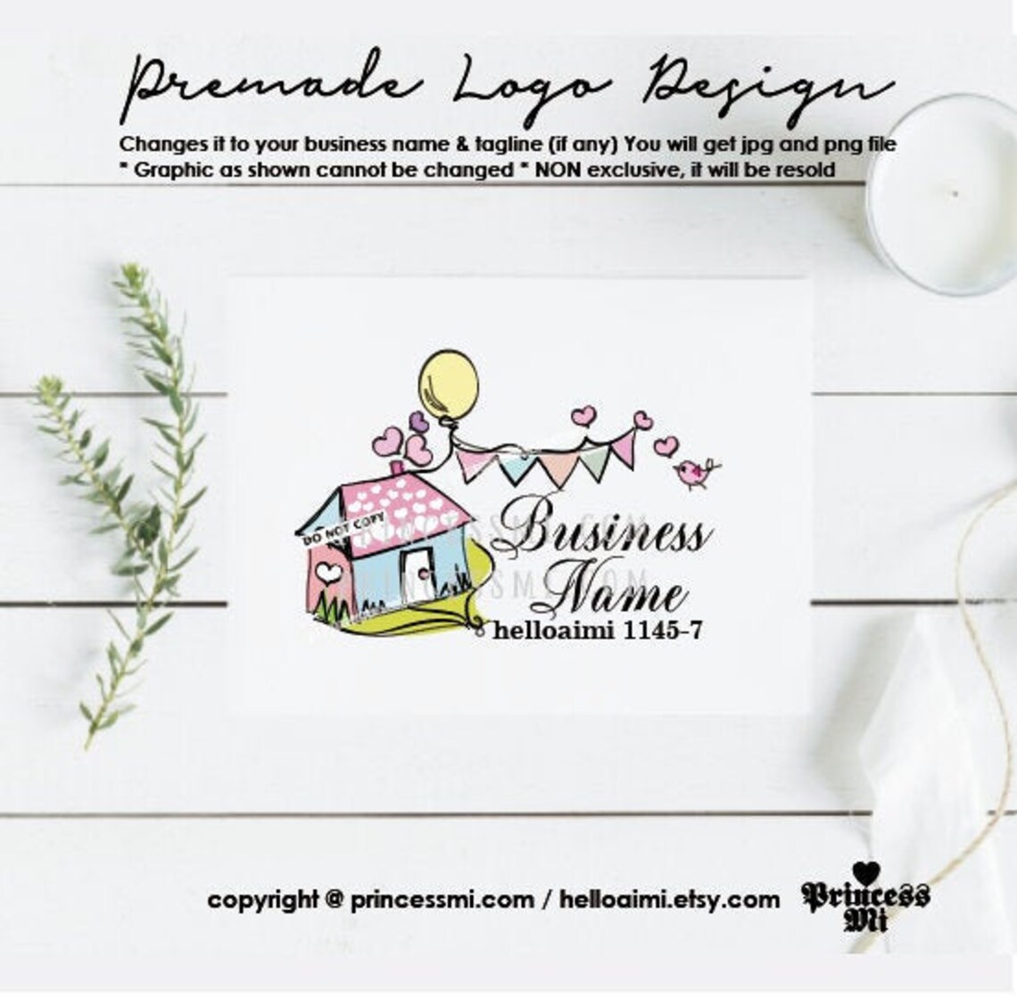 Little House Logo School Logo Kids Care Logo Kid Business | Etsy