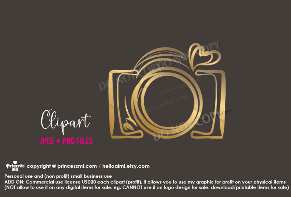 Gold Camera Clipart: Elegant Glitter Photography Artwork 0019 (PNG ...